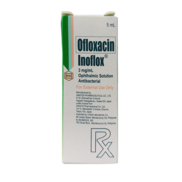 INOFLOX Ofloxacin 3mg / mL Sterile Ophthalmic Solution 5mL price in the ...