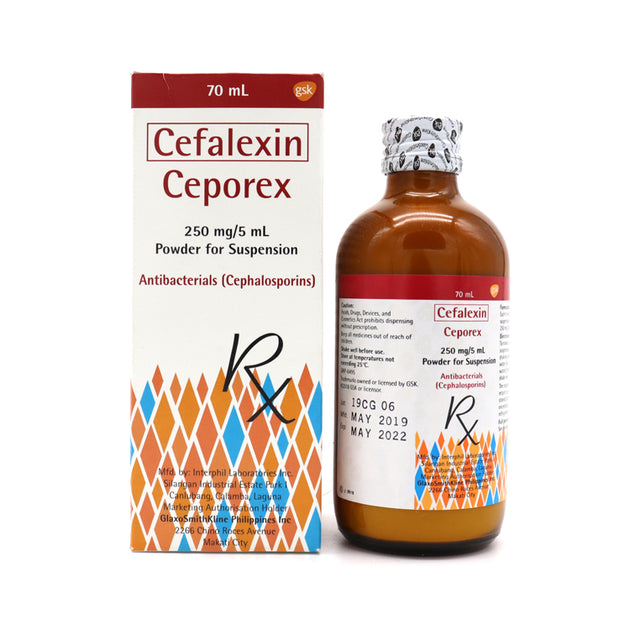 CEPOREX Cefalexin 250mg / 5mL Powder for Suspension 70mL price in the ...
