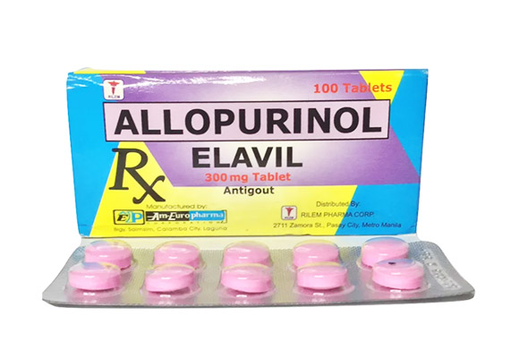 ELAVIL Allopurinol 300mg Tablet 100's price in the Philippines | MedsGo ...