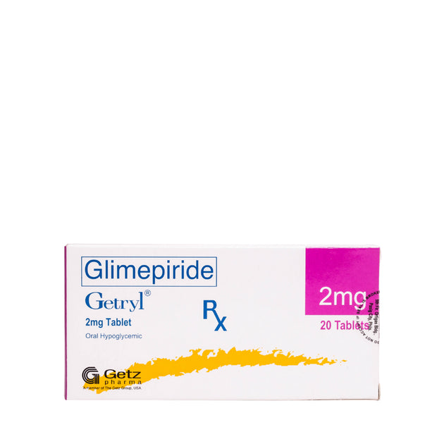 GETRYL Glimepiride 2mg Tablet 20's price in the Philippines | MedsGo ...