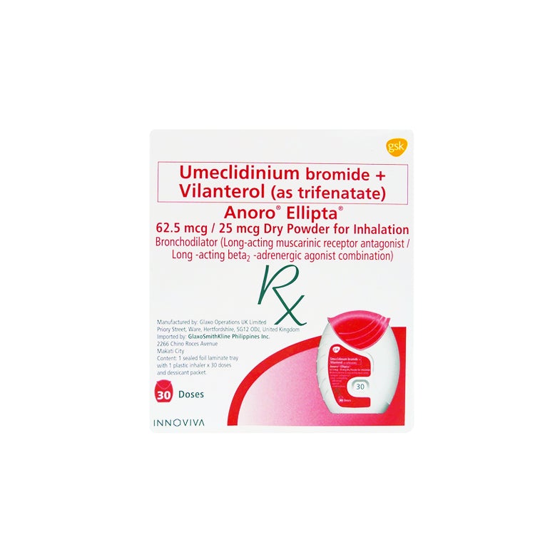 Anoro Ellipta Buy ANORO Ellipta: Treats Airflow Obstruction In