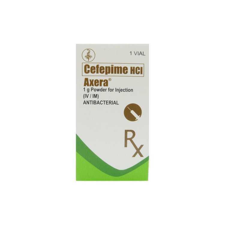 AXERA Cefepime Hydrochloride 1g Powder for IM/IV Injection 20mL price in the Philippines ...