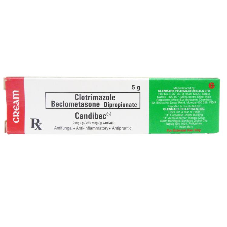 CANDIBEC Clotrimazole / Beclometasone Dipropionate 10mg / 250mcg ...
