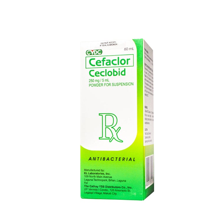 CECLOBID Cefaclor 250mg / 5mL Powder for Suspension 60mL price in the ...