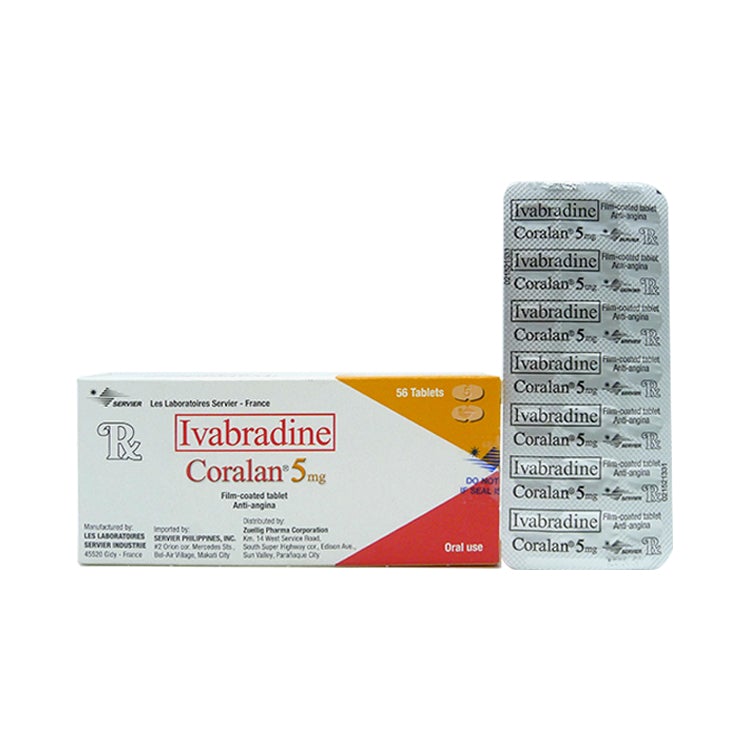 CORALAN Ivabradine 5mg Film-Coated Tablet 56's price in the Philippines ...