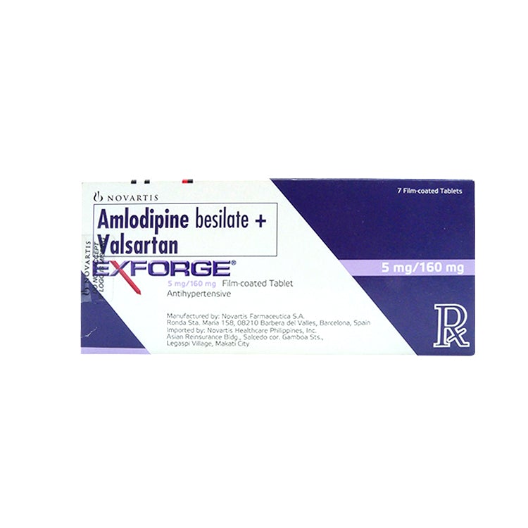 EXFORGE HCT Amlodipine Besilate / Valsartan / Hydrochlorothiazide 5mg ...