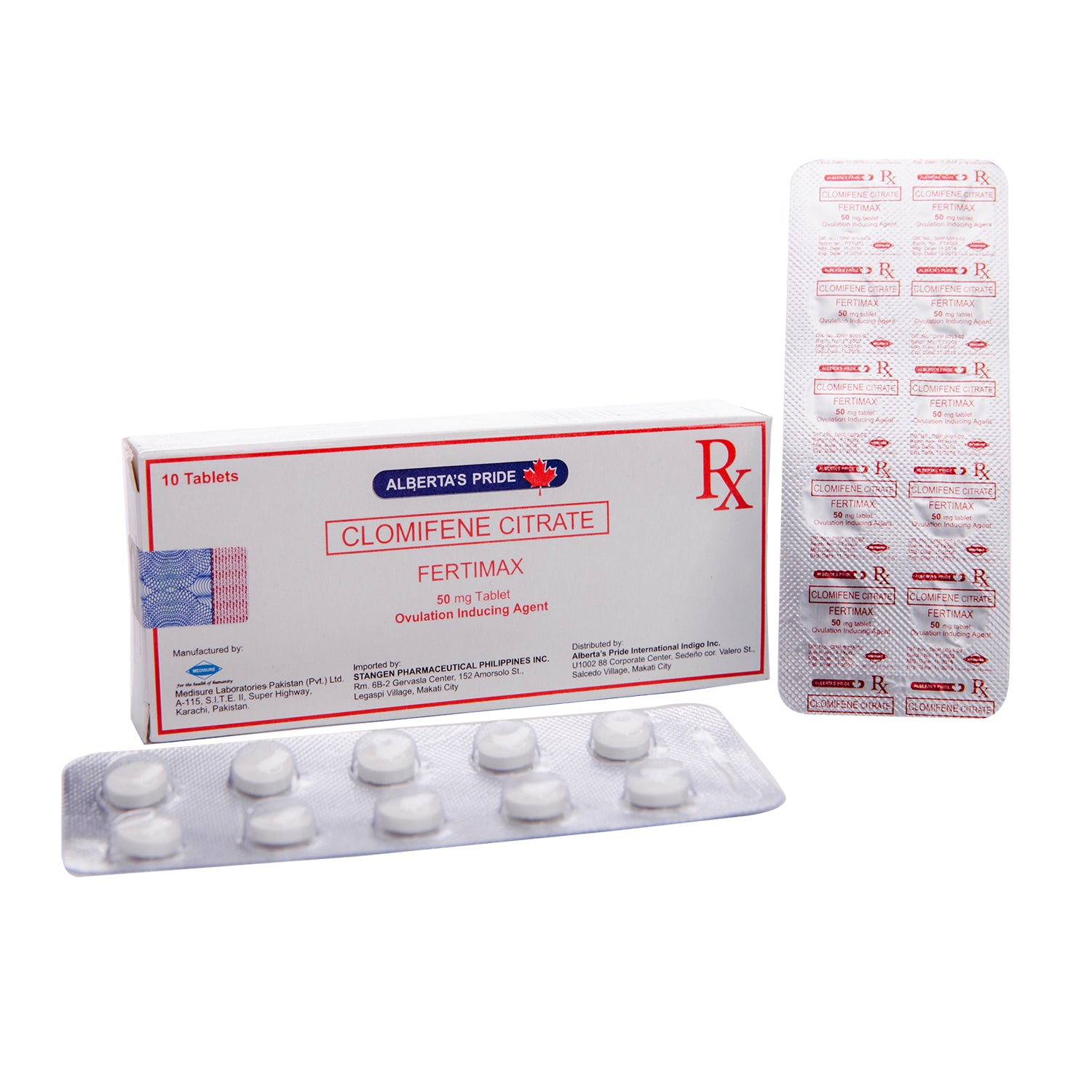 FERTIMAX Clomifene Citrate 50mg Film-Coated Tablet 10's price in the ...