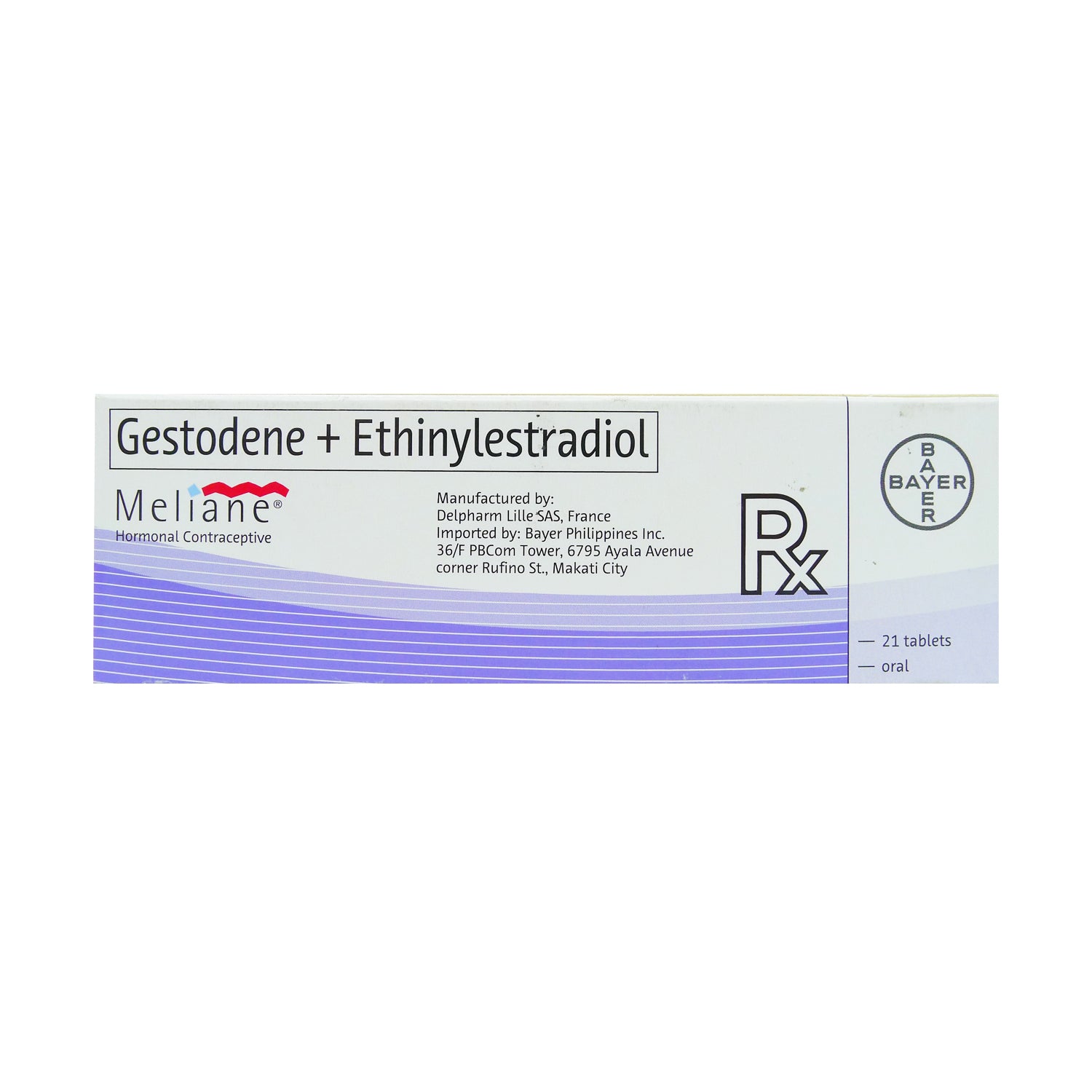MELIANE Gestodene / Ethinylestradiol 75mcg / 20mcg Tablet 21's price in the Philippines | MedsGo ...