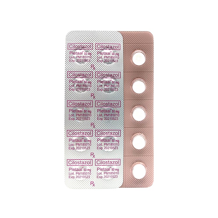 PLETAAL Cilostazol 50mg Tablet 20's price in the Philippines | MedsGo ...