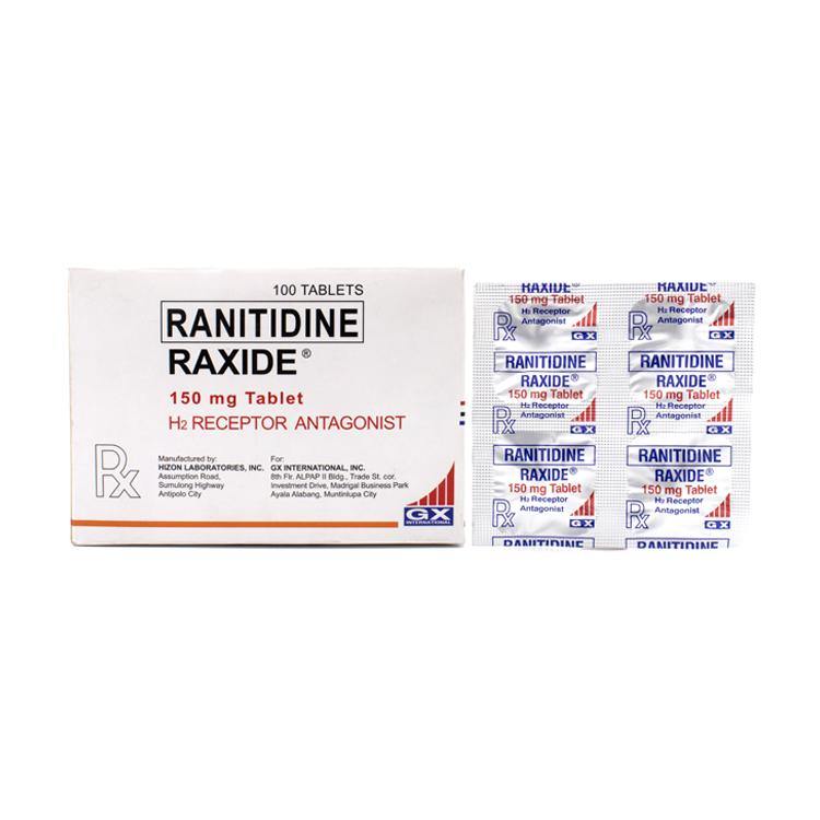 RAXIDE Ranitidine Hydrochloride 150mg Tablet 100's price in the ...