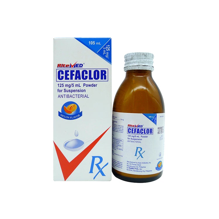 RITEMED Cefaclor 125mg / 5mL Powder for Suspension 105mL Melon price in ...