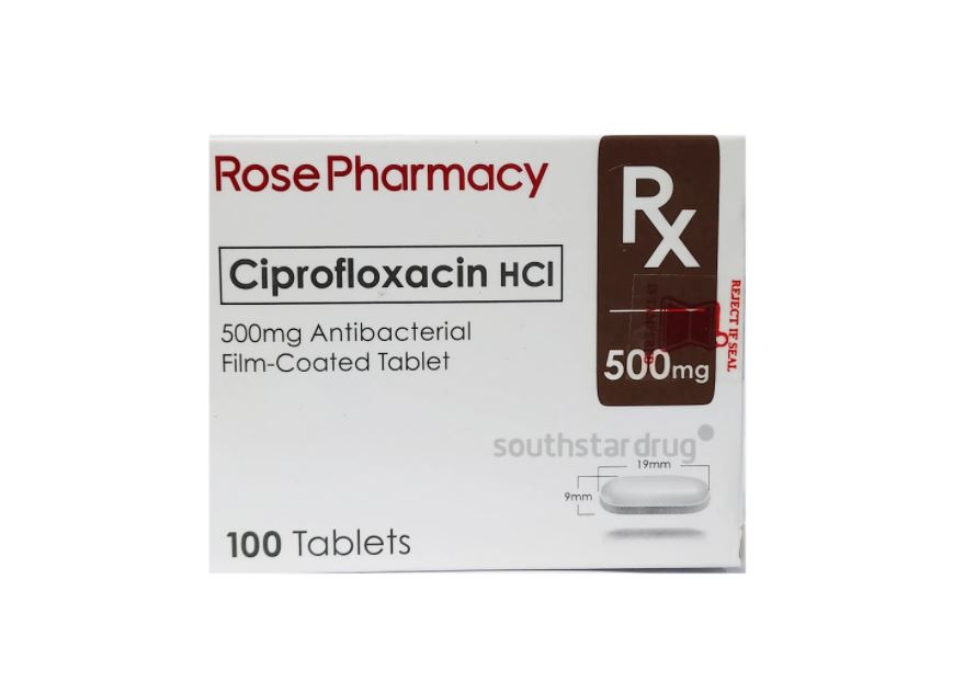 ROSE PHARMACY Ciprofloxacin Hydrochloride 500mg Film-Coated Tablet 100 ...