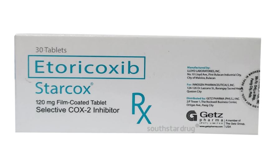 STARCOX Etoricoxib 120mg Film-Coated Tablet 30's price in the ...