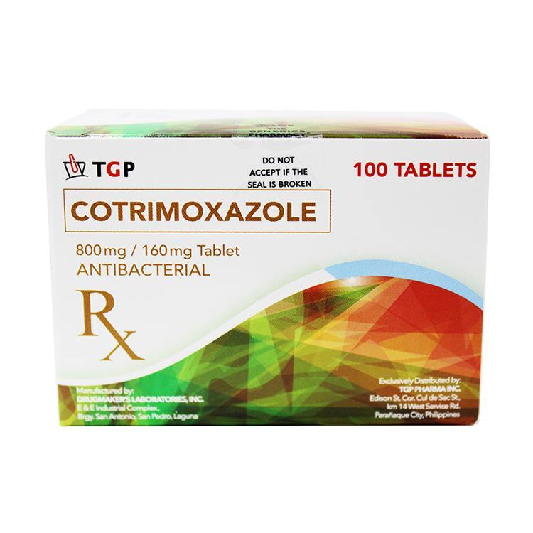 TGP Cotrimoxazole 800mg / 160mg Tablet 100's price in the Philippines ...
