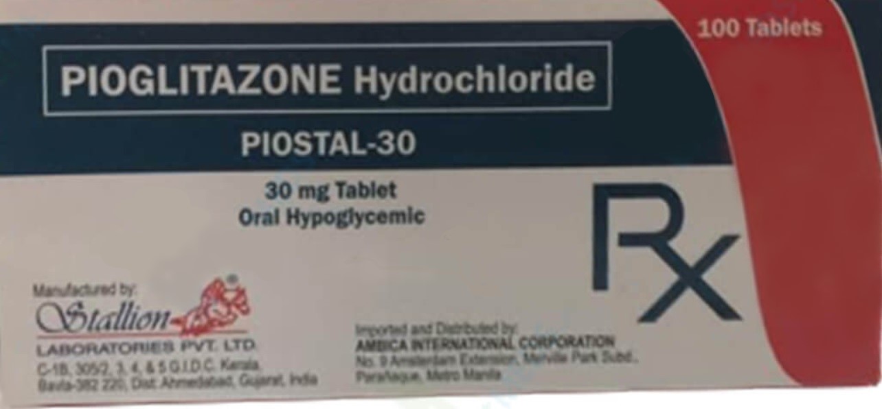 PIOSTAL-30 Pioglitazone Hydrochloride 30mg Tablet 100's price in the ...