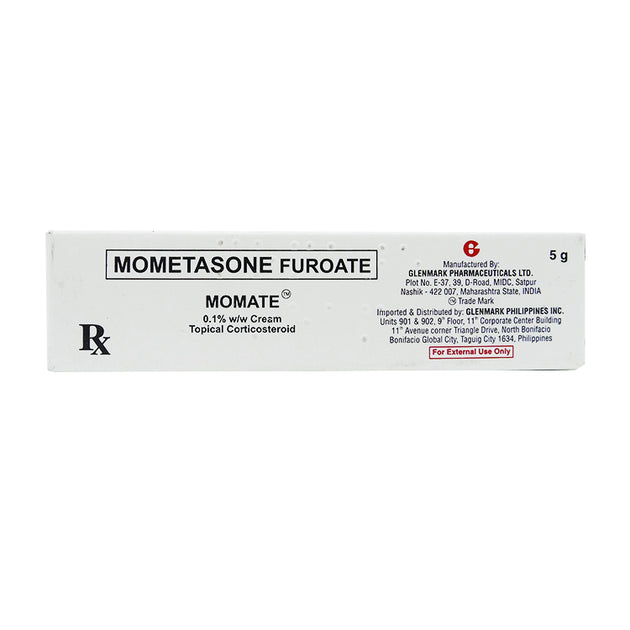 MOMATE Mometasone Furoate 1mg / g (0.1%) Cream 5g price in the ...