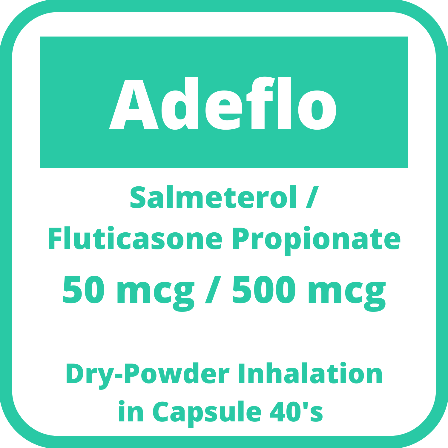 ADEFLO Salmeterol Xinafoate / Fluticasone Propionate 50mcg / 500mcg Dry ...