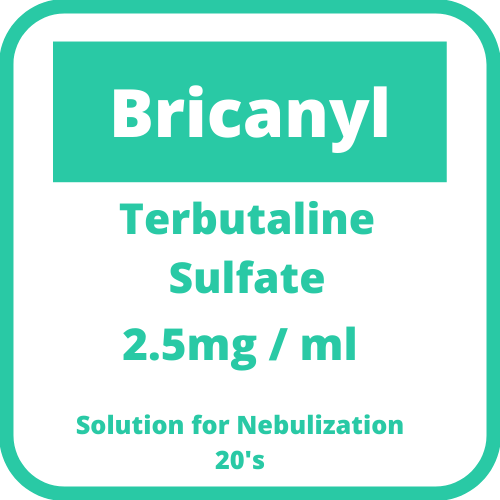 BRICANYL Terbutaline Sulfate 2.5mg / mL Solution for Nebulization 2mL ...