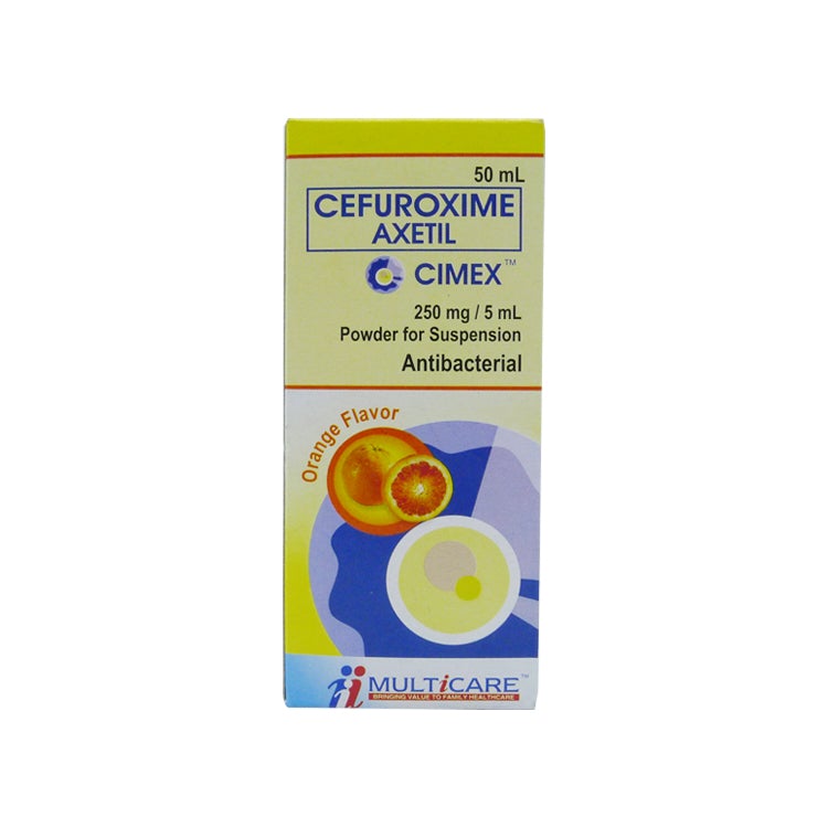 CIMEX Cefuroxime Axetil 250mg / 5mL Powder for Suspension 50mL Orange price in the Philippines ...