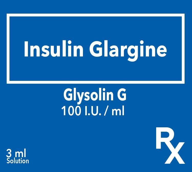 GLYSOLIN G Insulin Glargine 100 IU / mL Solution for SC Injection 3mL ...
