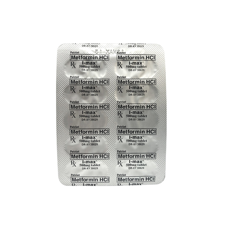 I-MAX Metformin Hydrochloride 500mg Film-Coated Tablet 60's price in ...