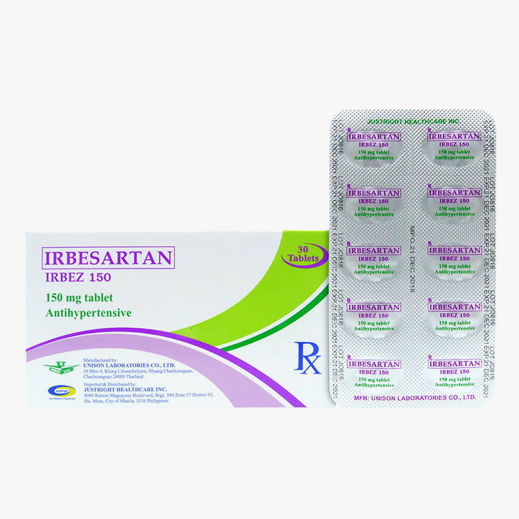 IRBEZ 150 Irbesartan 150mg Tablet 30's price in the Philippines ...