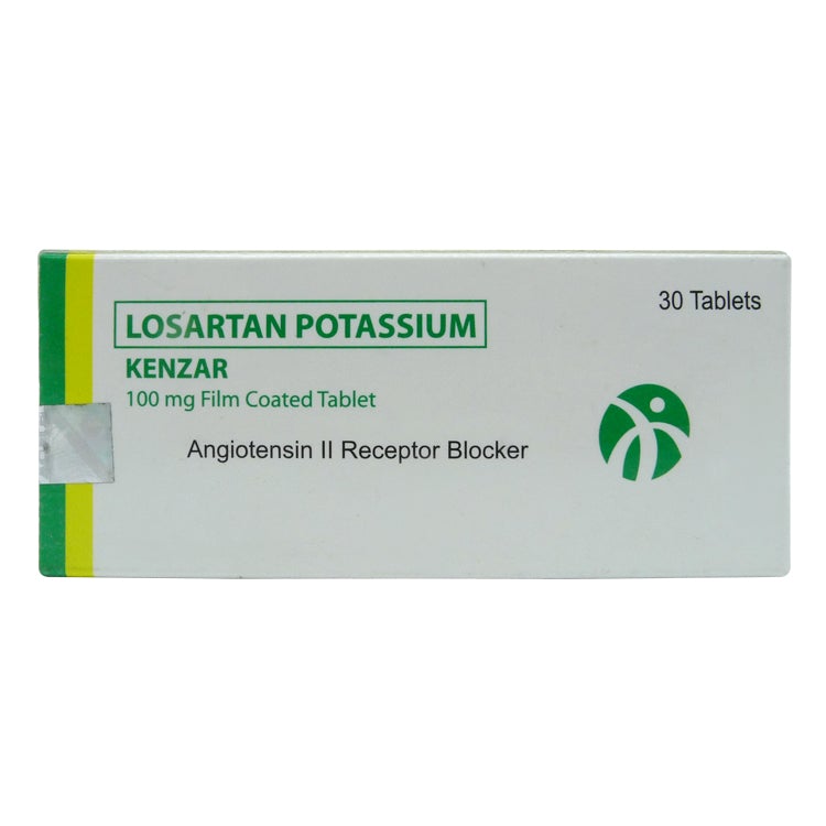 KENZAR Losartan Potassium 100mg Film-Coated Tablet 30's price in the ...