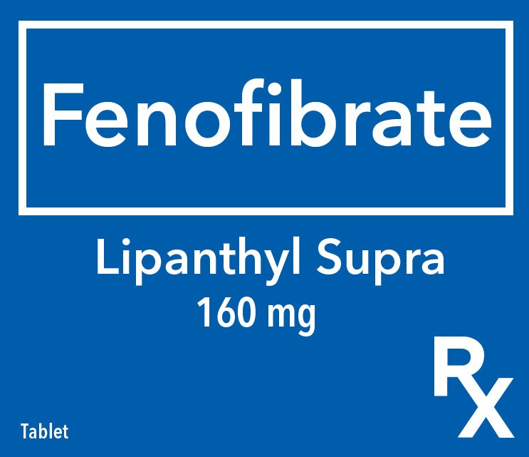LIPANTHYL SUPRA Fenofibrate 160mg Film-Coated Tablet 30's price in the ...