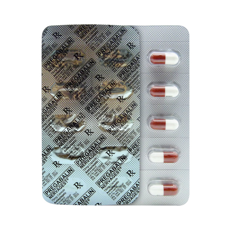 NERVAGEST Pregabalin 75mg Capsule 30's price in the Philippines ...