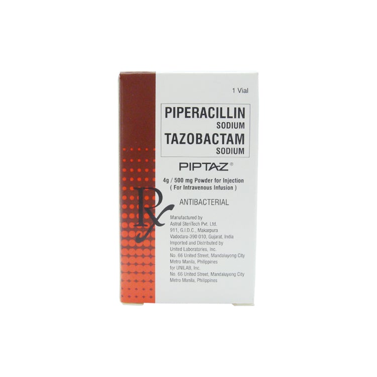 PIPTAZ Piperacillin Sodium / Tazobactam Sodium 4g / 500mg Powder for IV ...