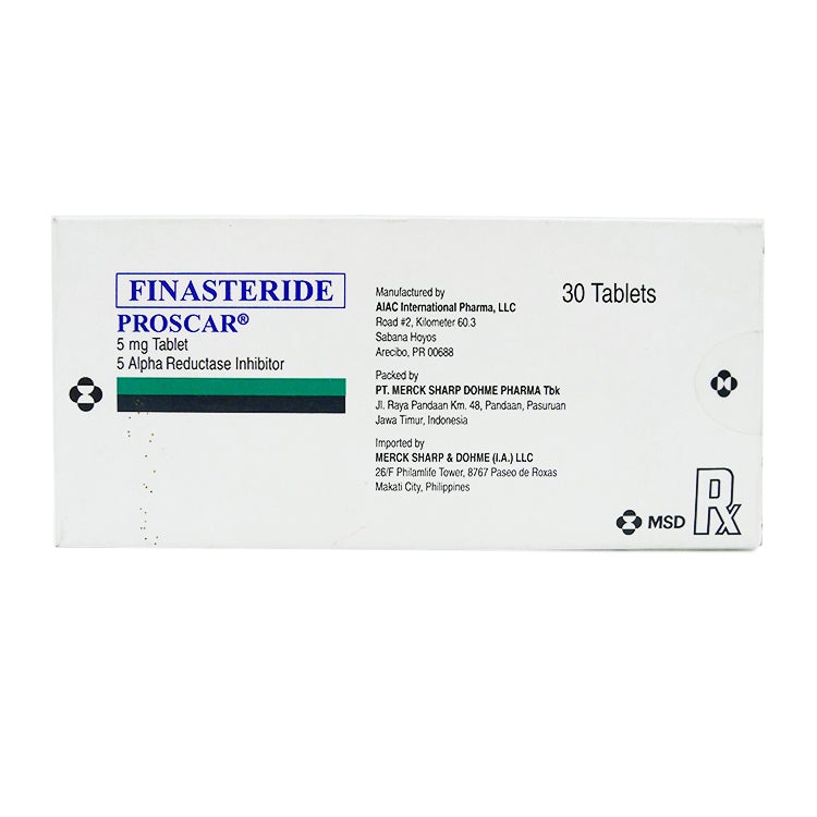 PROSCAR Finasteride 5mg Tablet 30's price in the Philippines | MedsGo ...