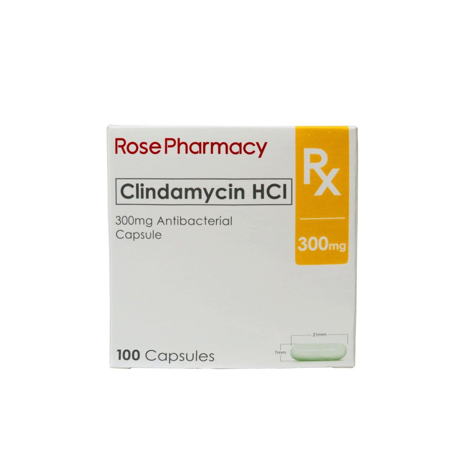 ROSE PHARMACY Clindamycin Hydrochloride 300mg Capsule 100's price in ...