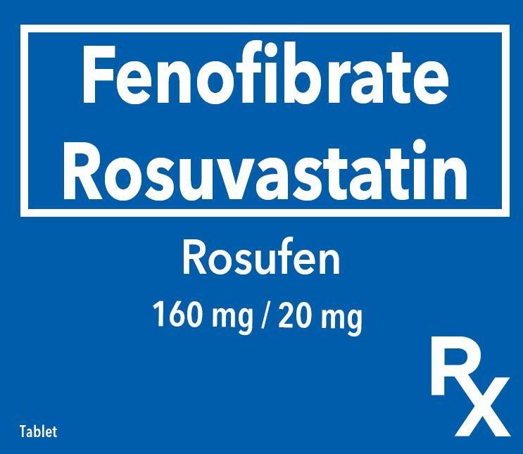 ROSUFEN Fenofibrate / Rosuvastatin Calcium 160mg / 20mg Film-Coated ...