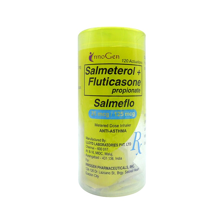 SALMEFLO Salmeterol Xinafoate / Fluticasone Propionate 25mcg / 125mcg ...