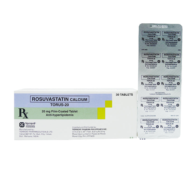 TORUS-20 Rosuvastatin 20mg Film-Coated Tablet 30's price in the ...