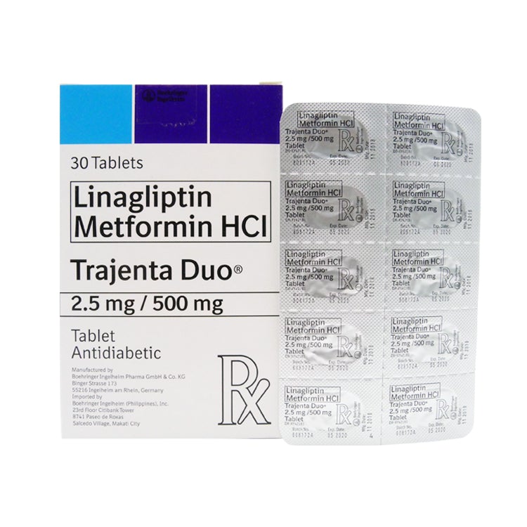 TRAJENTA DUO Linagliptin / Metformin Hydrochloride 2.5mg / 500mg Film ...