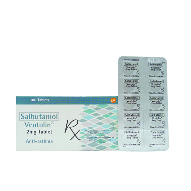 VENTOLIN Salbutamol 2mg Tablet 100's price in the Philippines | MedsGo ...