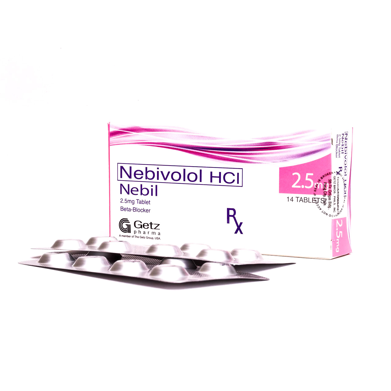 NEBIL Nebivolol Hydrochloride 2.5mg Tablet 14's price in the Philippines | MedsGo Pharmacy