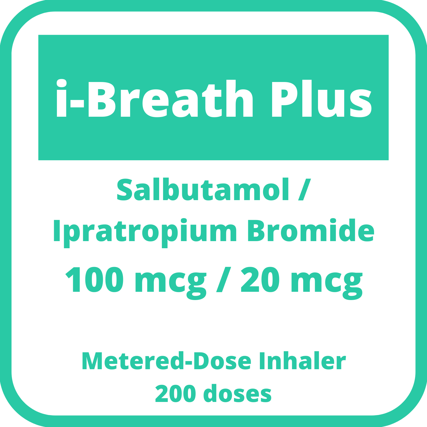 I-BREATH PLUS Salbutamol Sulfate / Ipratropium Bromide 100mcg / 20mcg ...