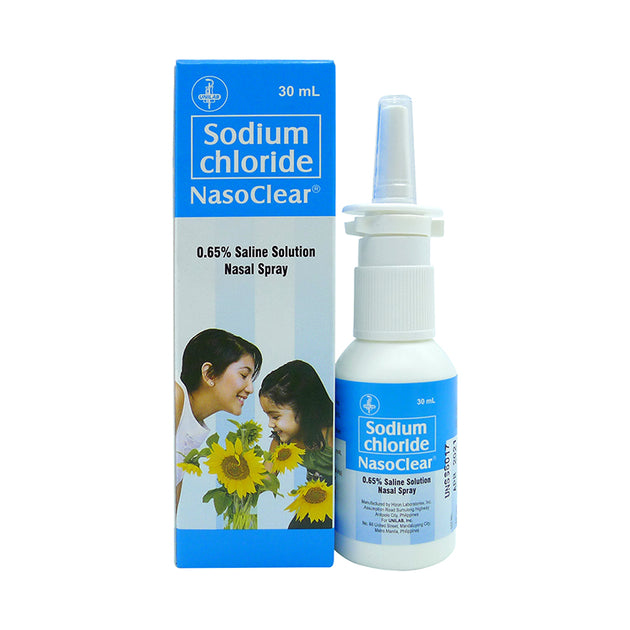NASOCLEAR Sodium Chloride 6.5mg / mL (0.65%) Saline Solution Nasal ...