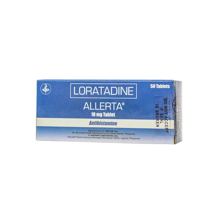 ALLERTA Loratadine 10mg Tablet 50's price in the Philippines | MedsGo ...