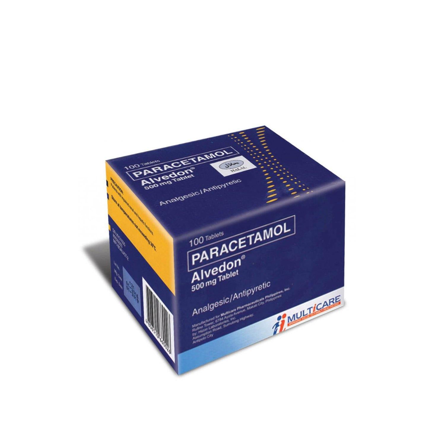 ALVEDON Paracetamol 500mg Tablet 100's price in the Philippines ...