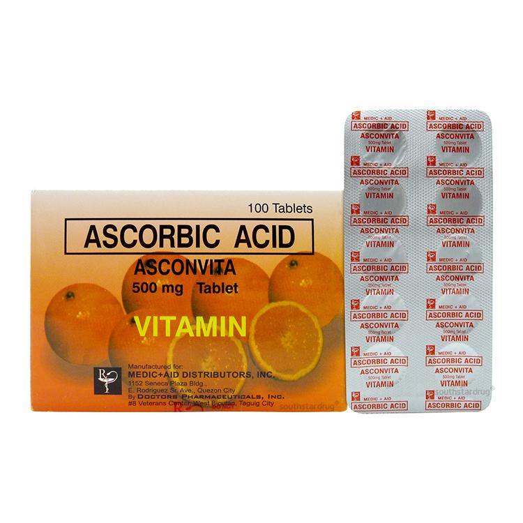 ASCONVITA Ascorbic Acid 500mg Tablet 20's price in the Philippines ...