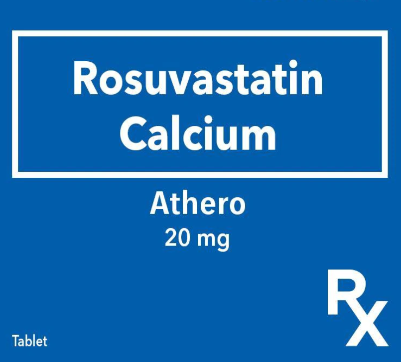 ATHERO Rosuvastatin 20mg Film-Coated Tablet 30's price in the ...