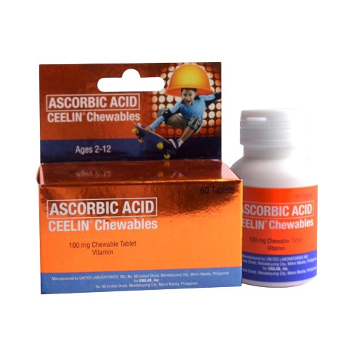CEELIN Chewables Ascorbic Acid 100mg Chewable Tablet 60's price in the ...