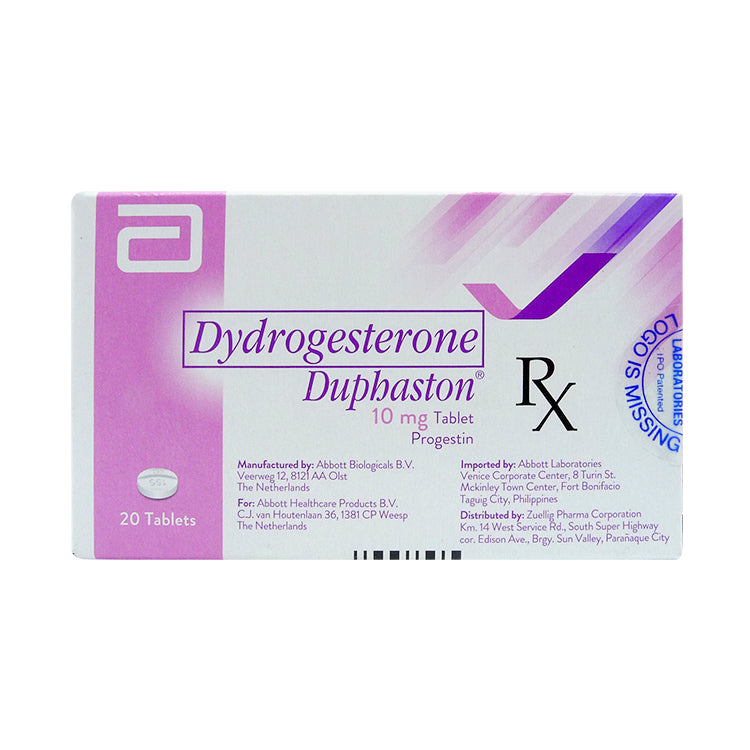DUPHASTON Dydrogesterone 10mg Tablet 20's price in the Philippines ...