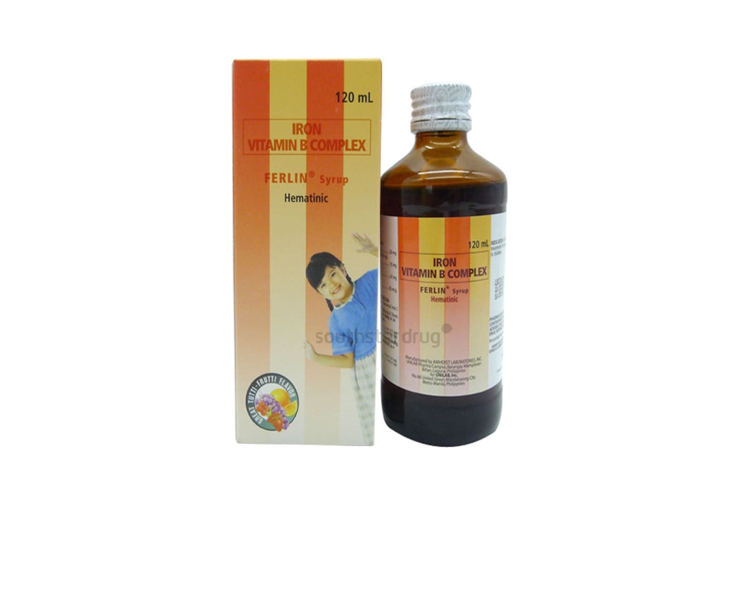 FERLIN Iron / Vitamin B Complex 30mg / 10mg / 10mg / 50mcg per 5mL ...