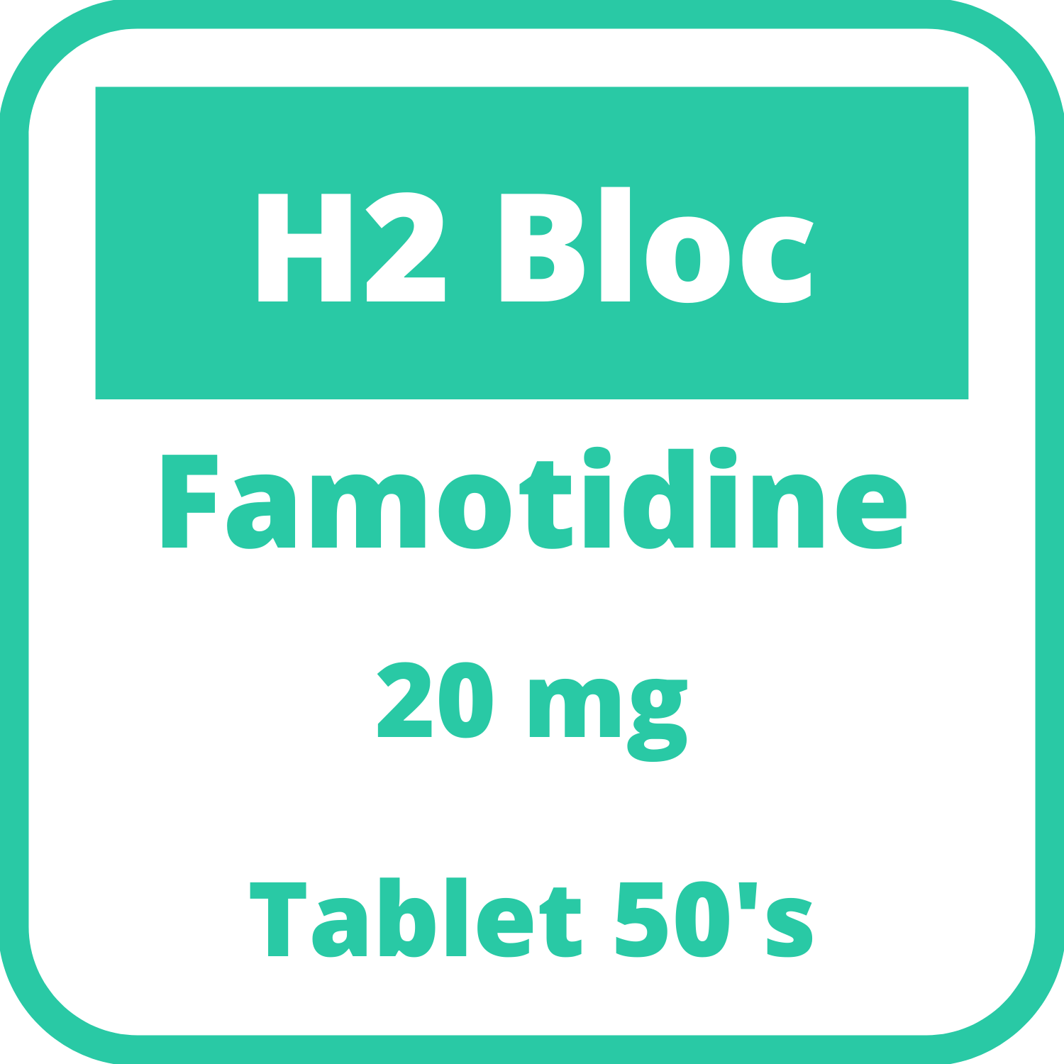 H2BLOC Famotidine 20mg Film-Coated Tablet 50's price in the Philippines ...