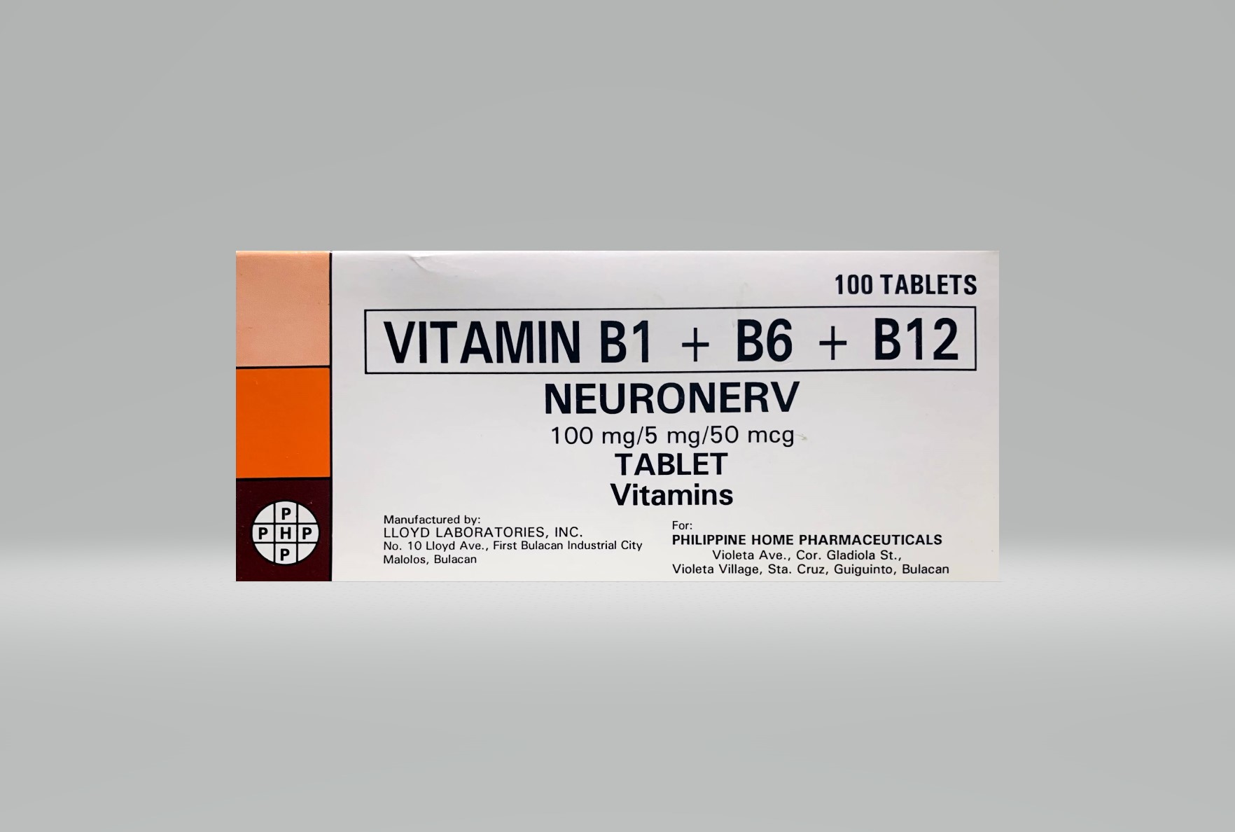 NEURONERV Vitamin B Complex 100mg / 5mg / 50mcg Tablet 100's price in ...