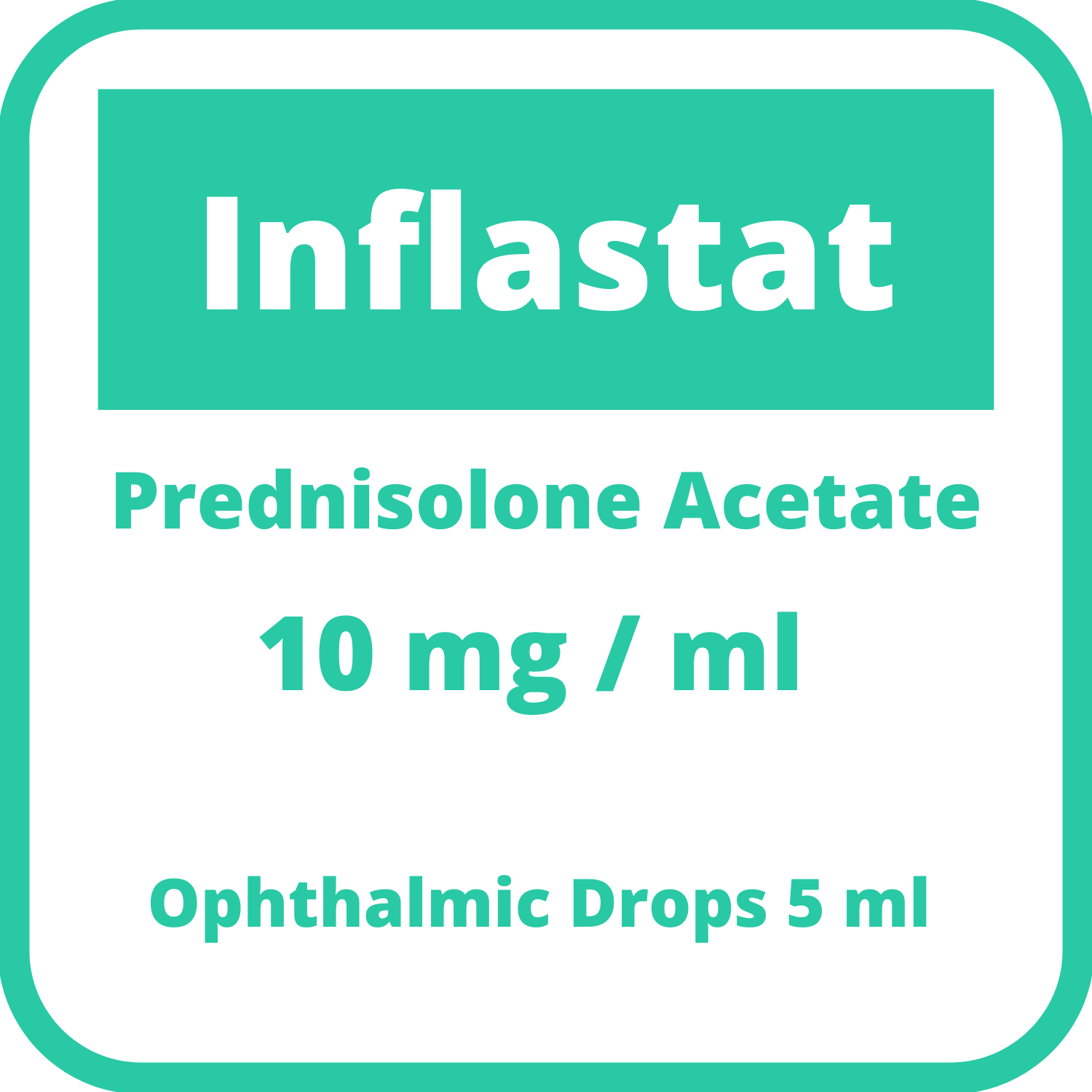 INFLASTAT Prednisolone Acetate 10mg / mL (%) Sterile Ophthalmic ...
